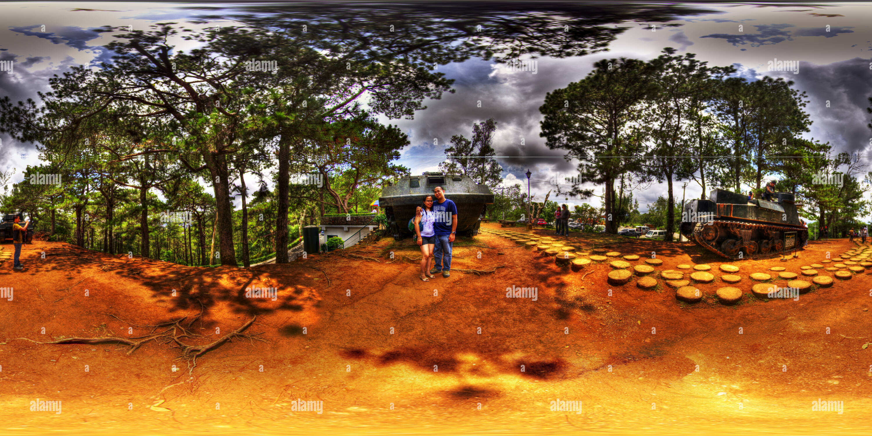 Vue à 360° de Monument de la guerre de Corée, PMA, Baguio City, avec ...