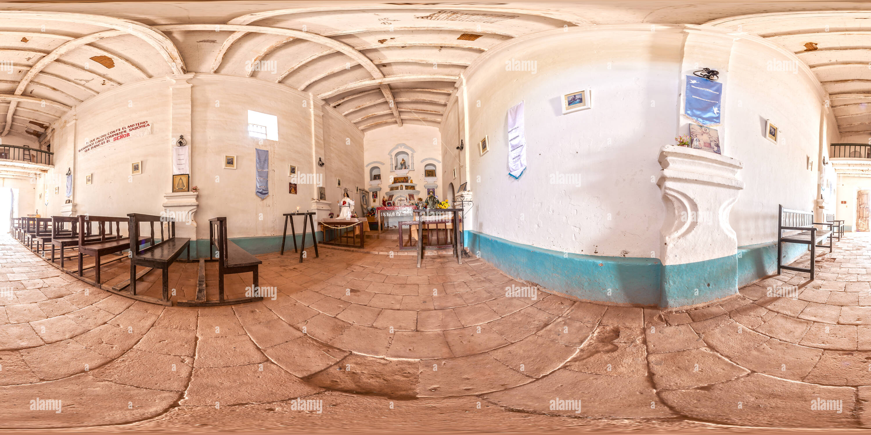Vue à 360° de Intérieur de la Merced, Vallée Calchaquies chapelle ...