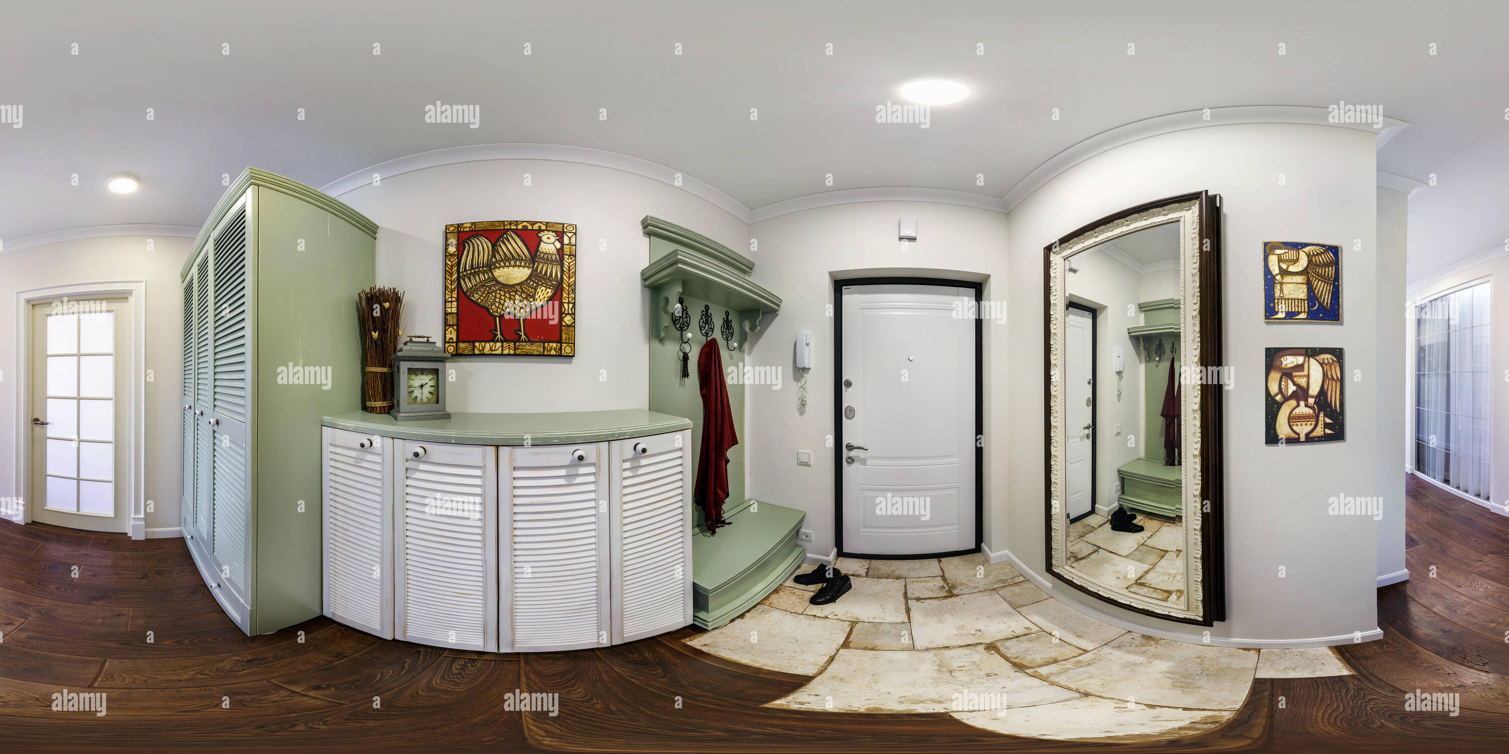 Vue à 360° de Minsk, Belarus - Janvier 2019 : le panorama hdri ...