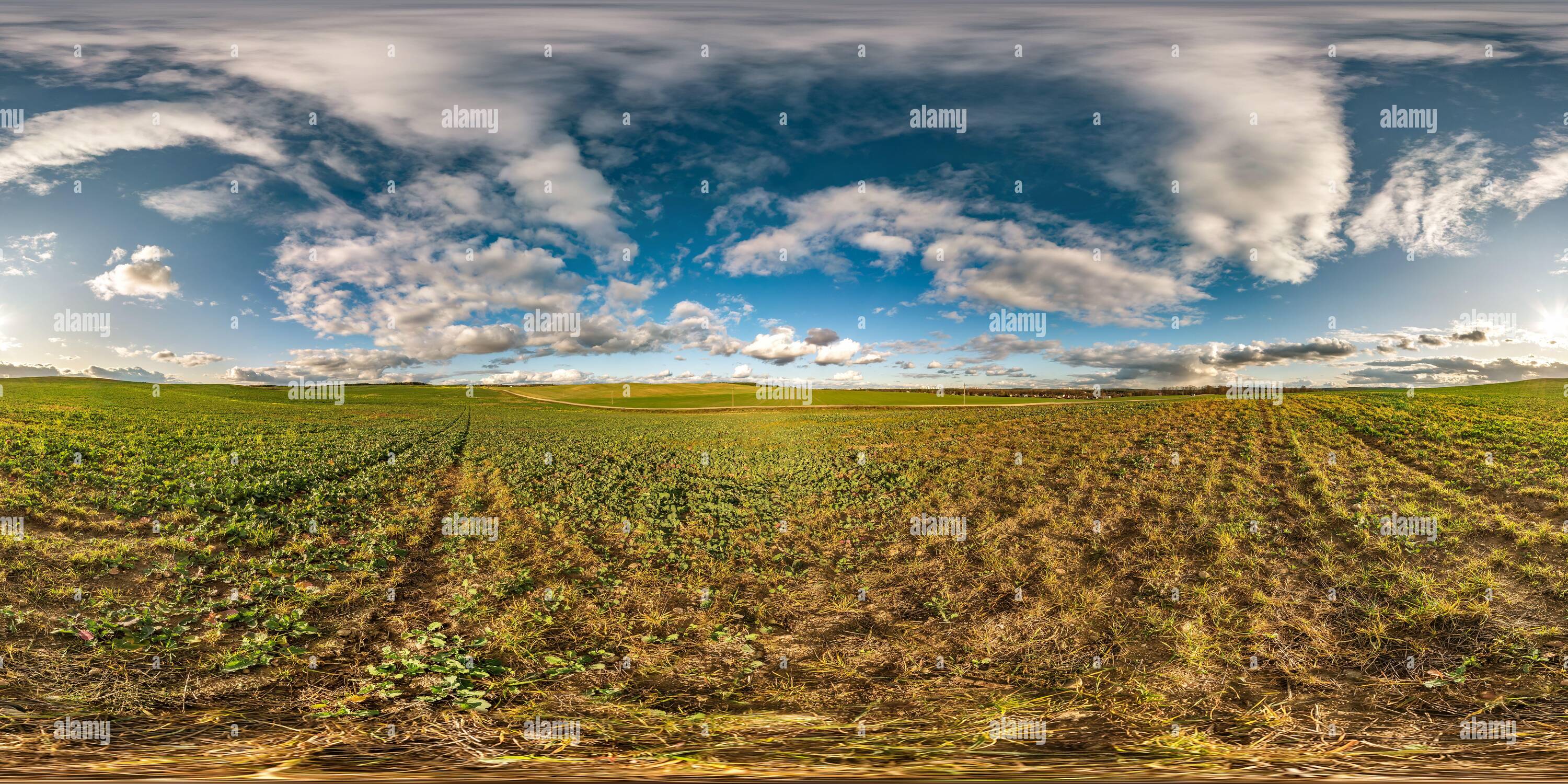 Vista a 360 gradi di full seamless sferico panorama hdri 360 gradi ...