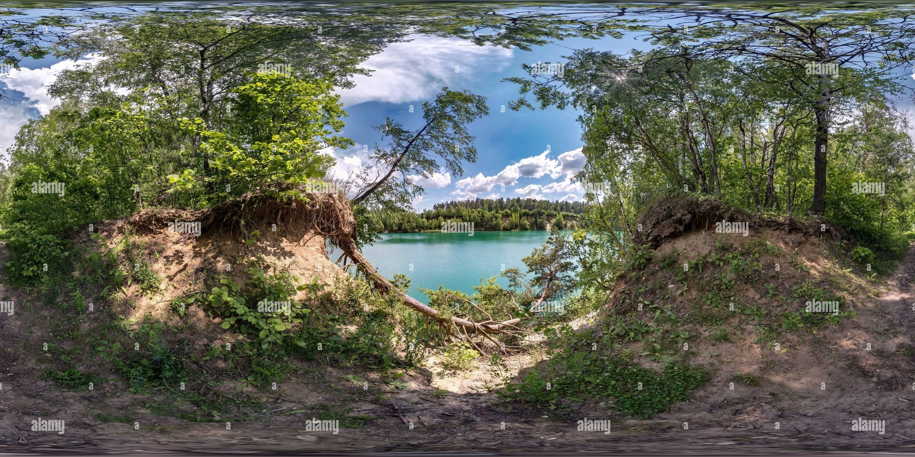 Vista a 360 gradi di panoramica hdri sferica completamente senza ...