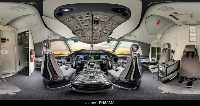 Boeing 787 Cockpit 360